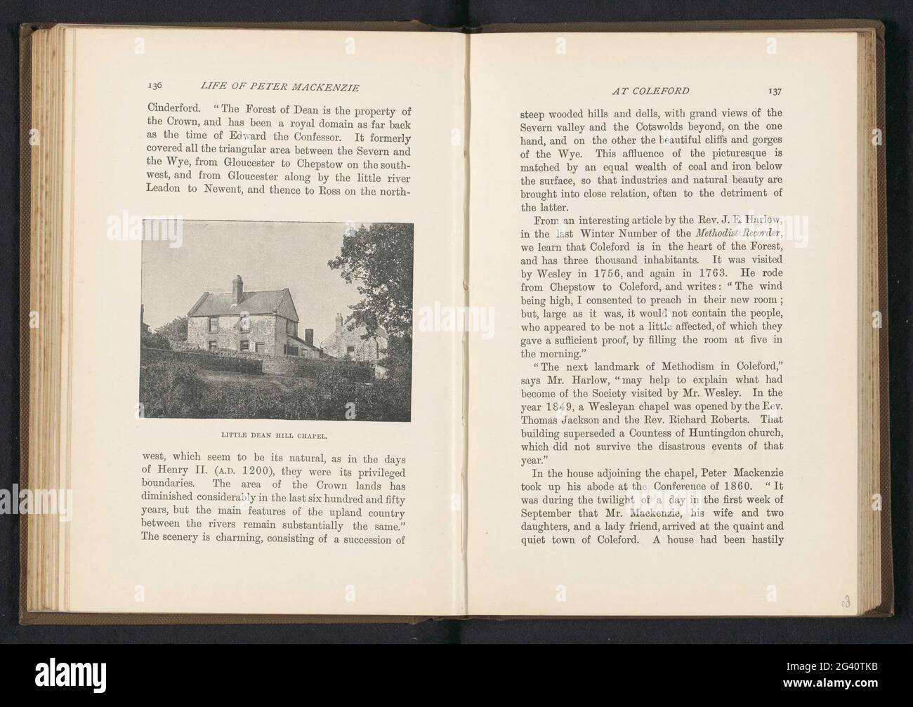 Little Dean hill chapel Stock Photo - Alamy