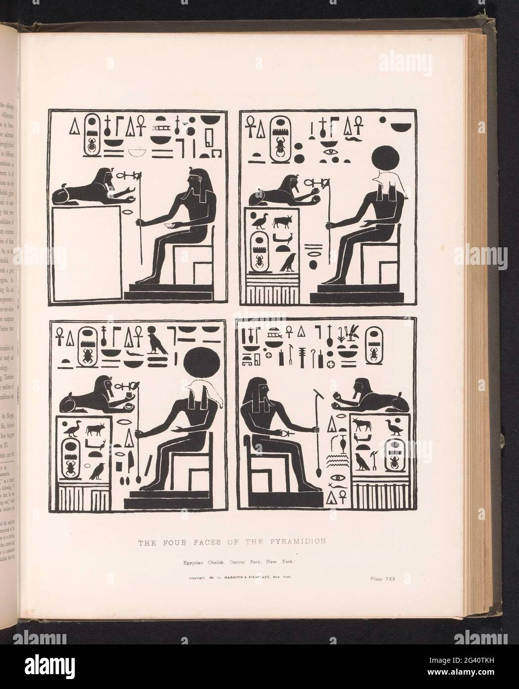 The four faces of the Pyramidion Stock Photo - Alamy