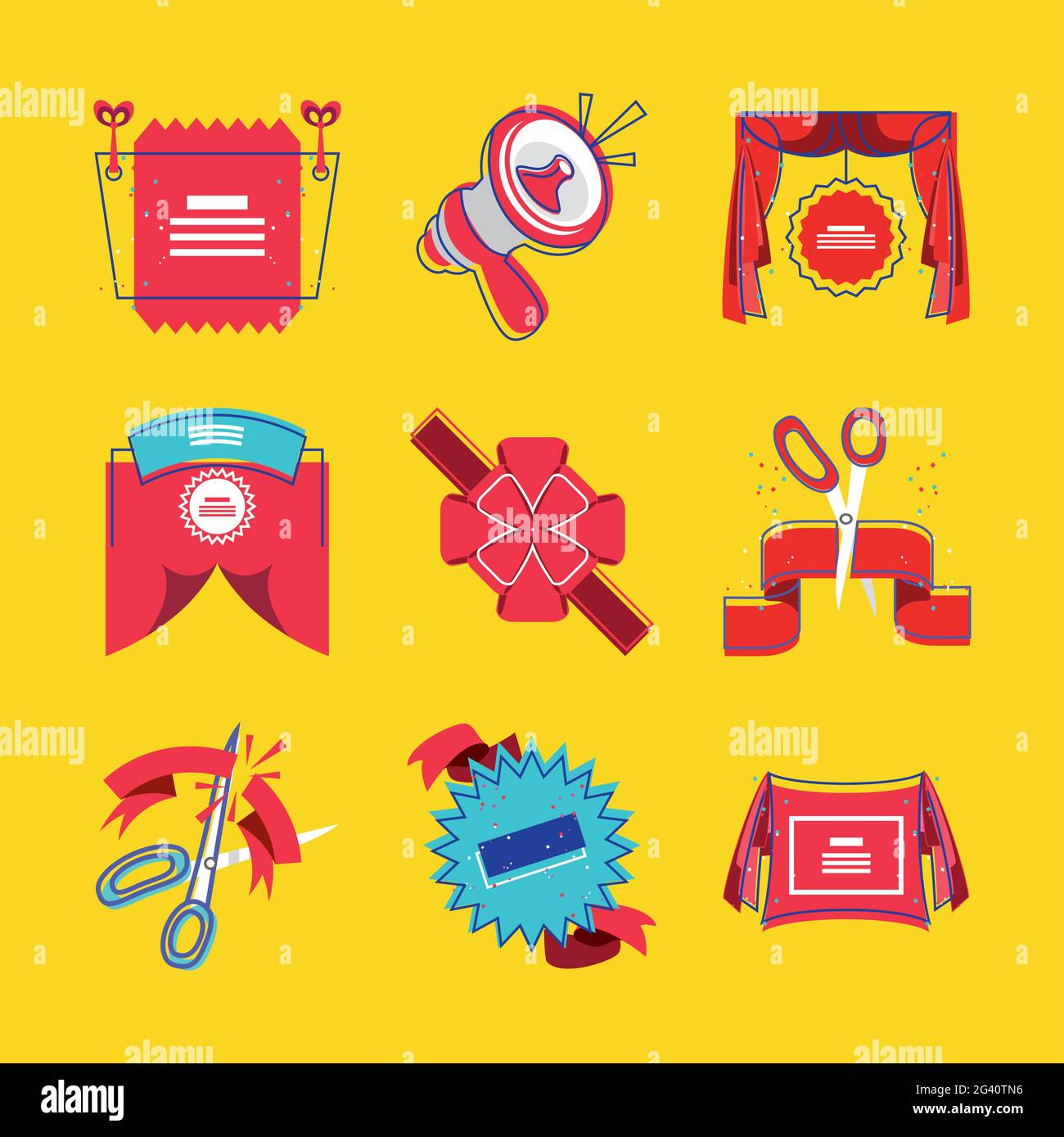 grand opening icon Stock Vector Image & Art - Alamy