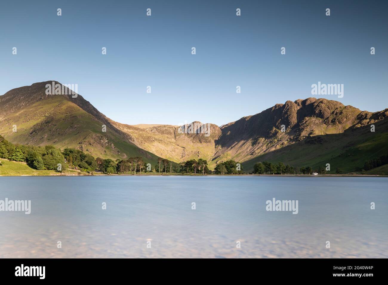 Lake District, UK. 15 June 2021. Buttermere water looking towards Great ...
