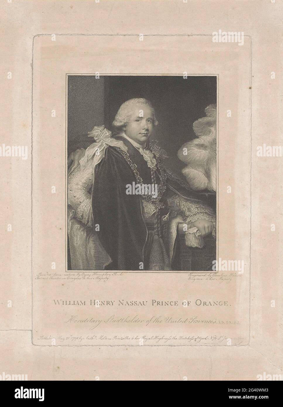 Portrait of Willem V, Prince of Orange-Nassau. Portrait of Willem V. In ...