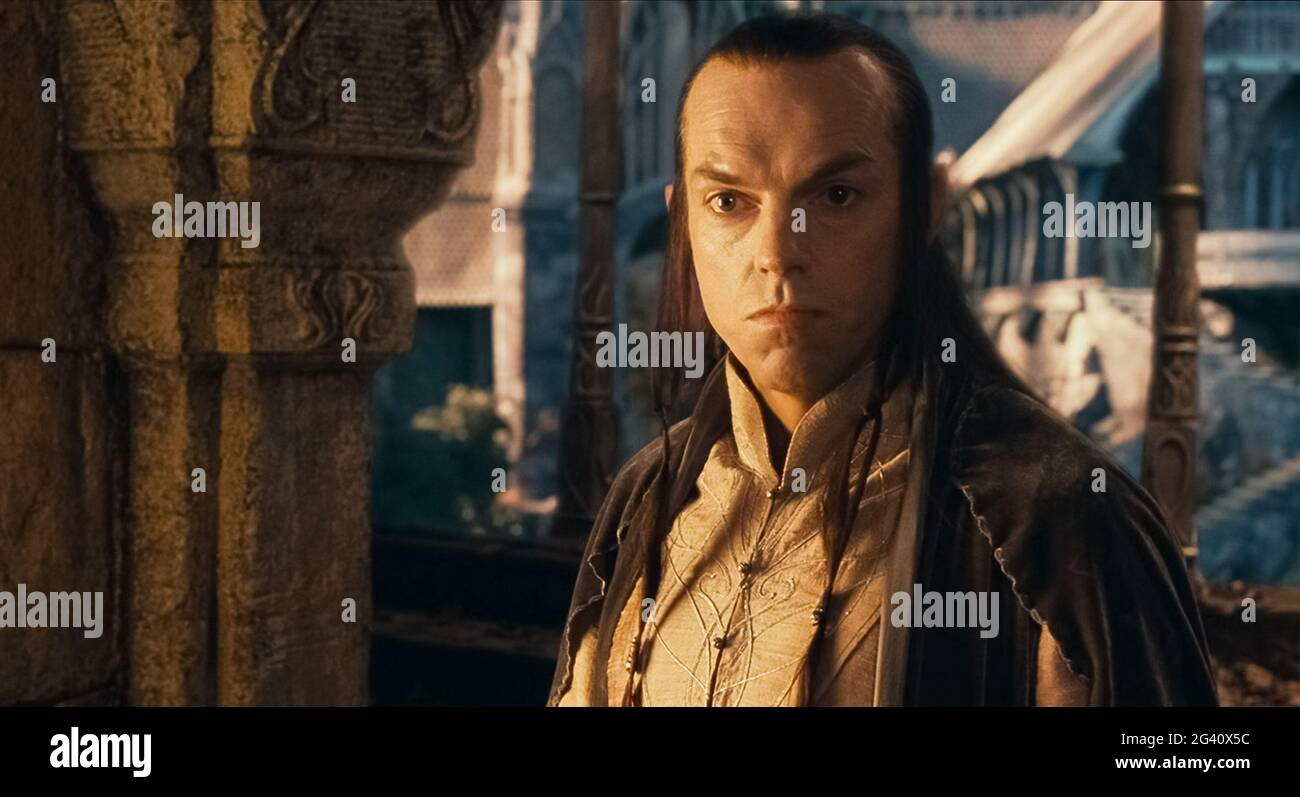 USA. Hugo Weaving in a scene from (C)New Line Cinema film: The Lord of ...