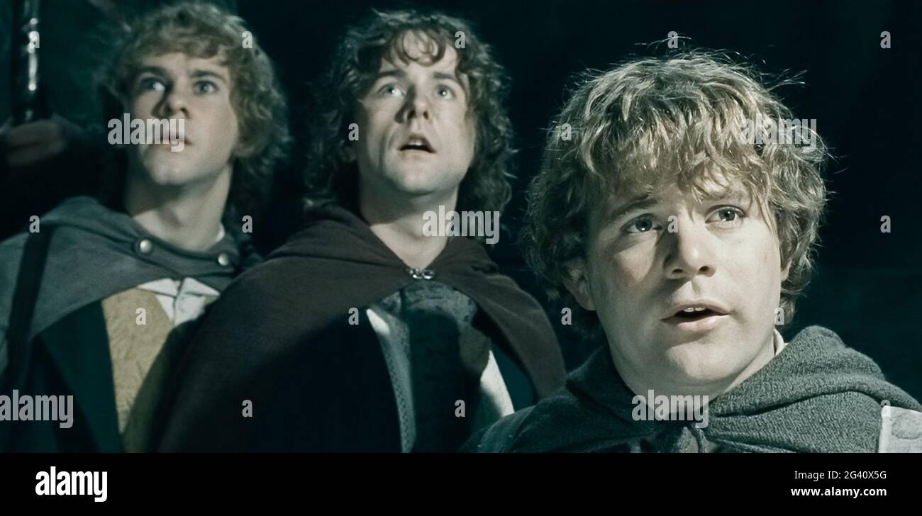 USA. Sean Astin, Billy Boyd, and Dominic Monaghan in a scene from (C ...