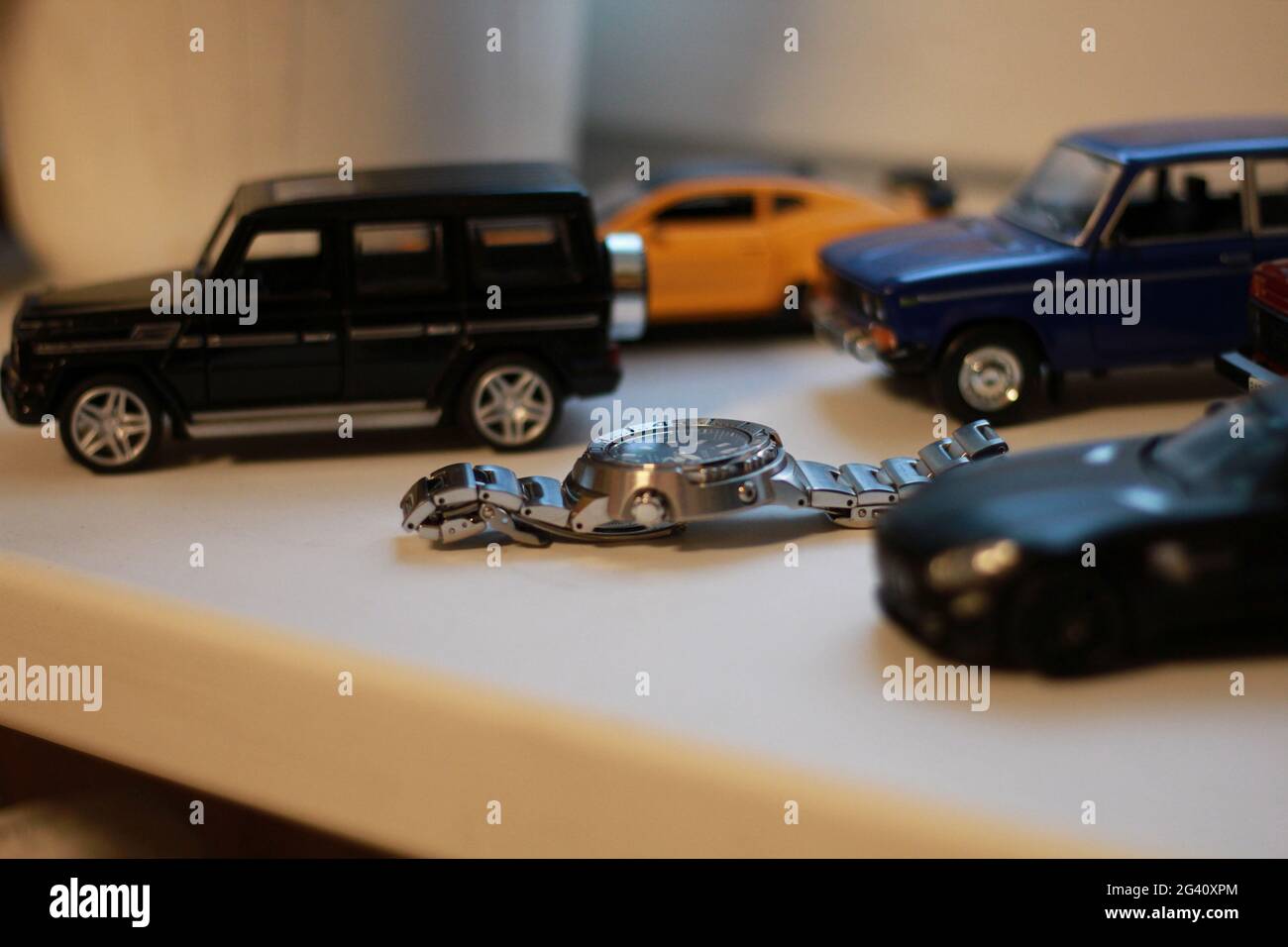 big cool collection of baby cars close up Stock Photo - Alamy