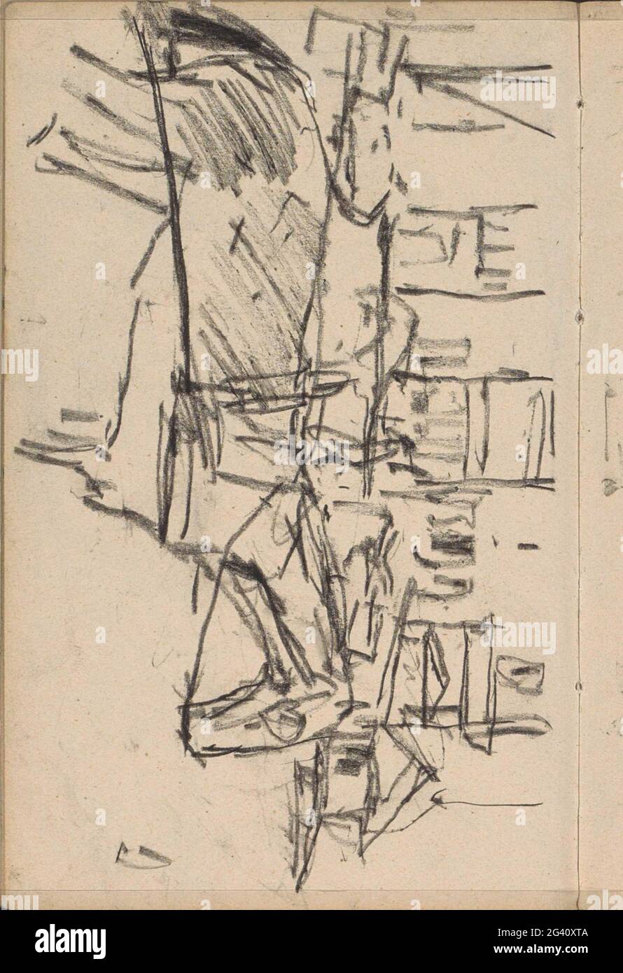 Tensed horses. Tensed horses. Page 57 from a sketchbook with 43 sheets ...