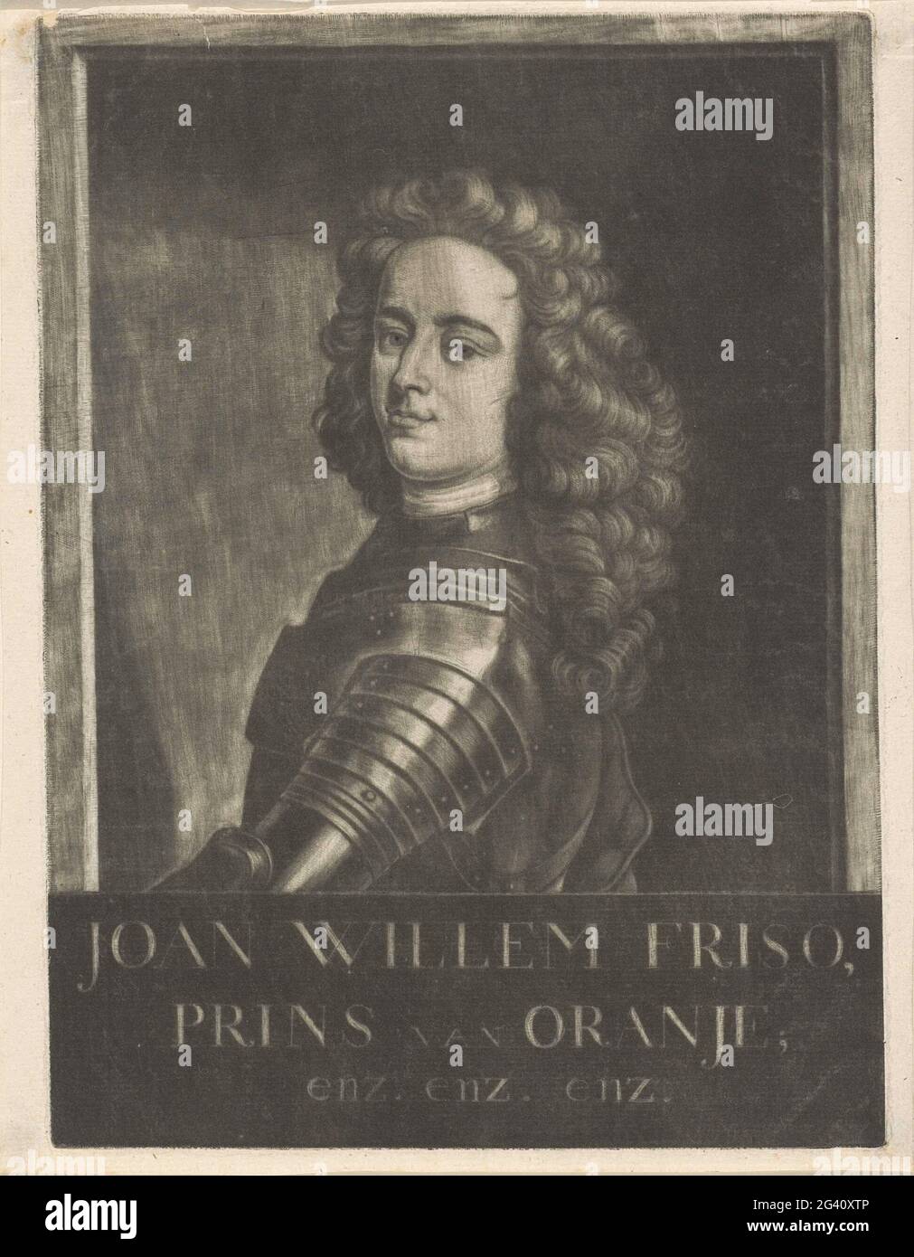 Portrait of Johan Willem Friso, Prince of Orange-Nassau. Portrait of ...