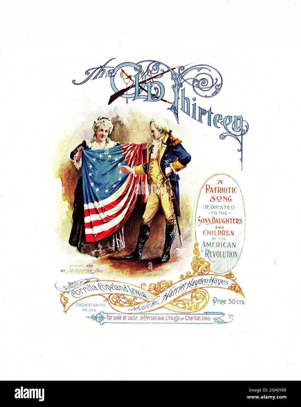 The Old Thirteen, Sheet Music, 1898 Stock Photo - Alamy