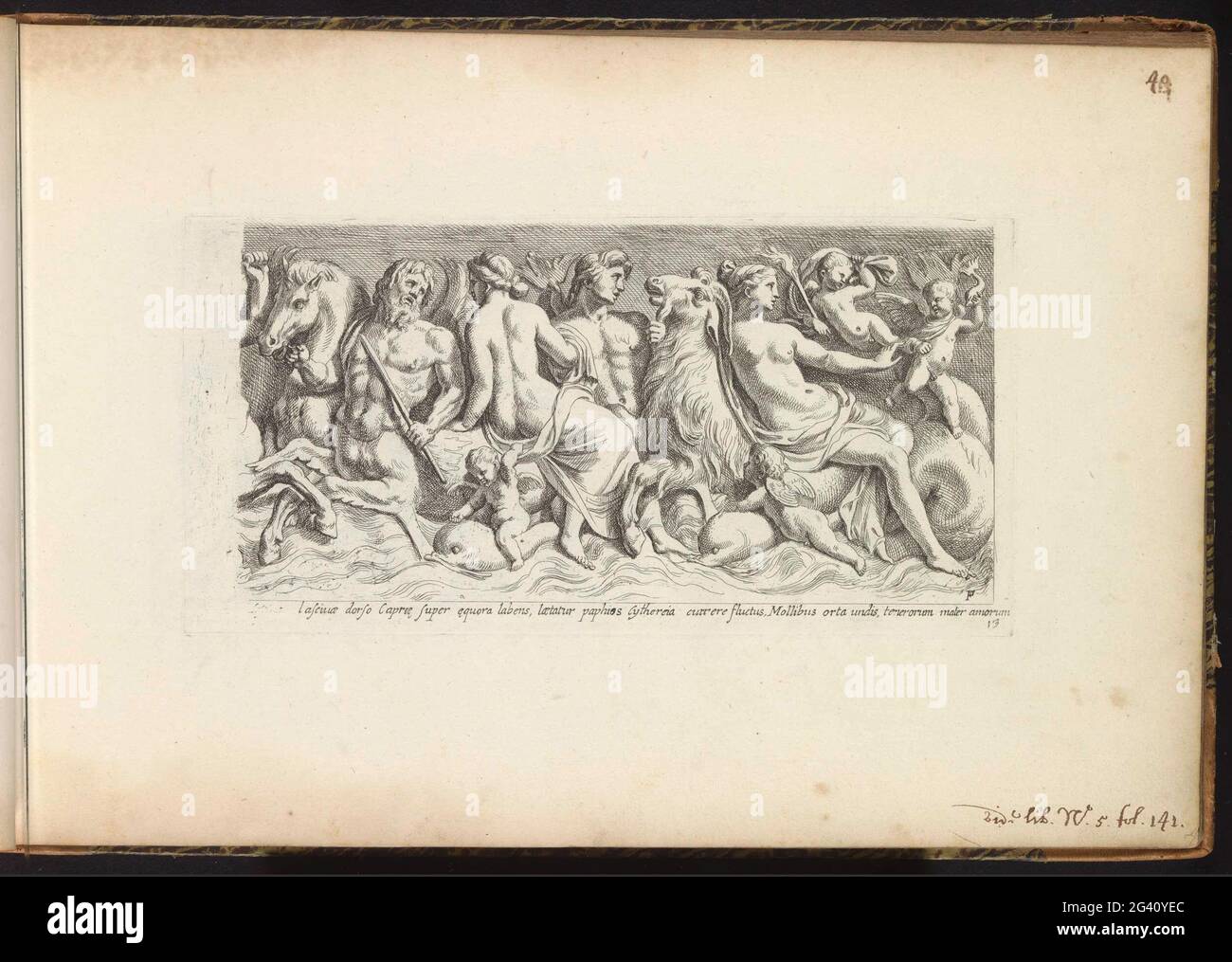 Relief with the pride of Teophane by Neptune; Roman sculpted reliefs ...