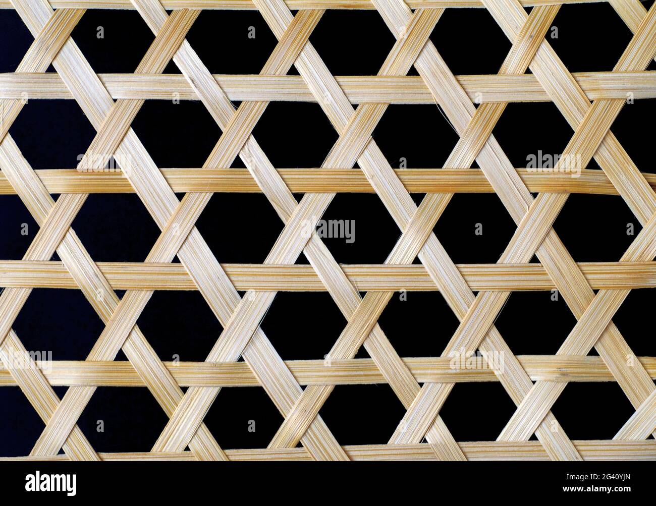 bamboo weave closeup on black background Stock Photo - Alamy