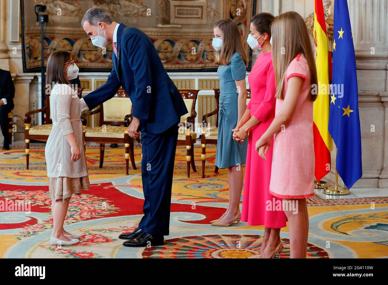18-06-2021 Merit Princess Leonor, King Felipe and Queen Letizia and ...