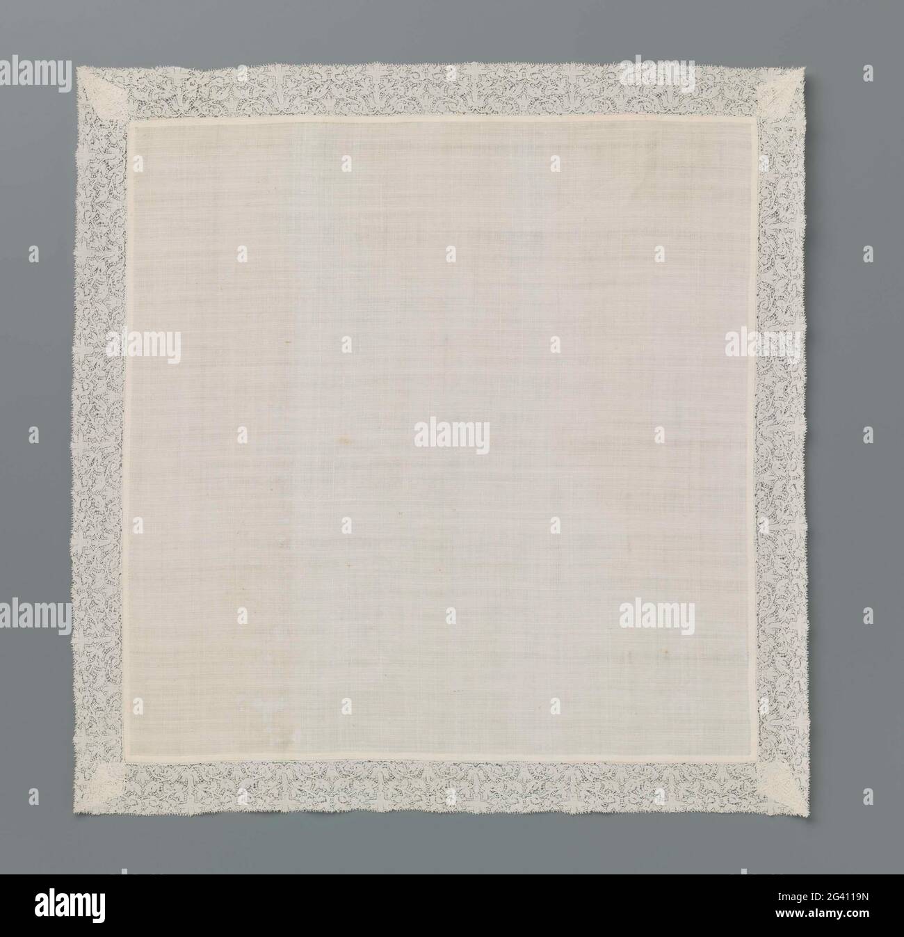 Neck-nasal cloth or handkerchief deposited with a strip Dutch side ...