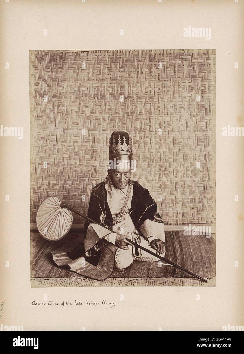 Portrait of an army commander of the Burmese king; Commander Of The ...
