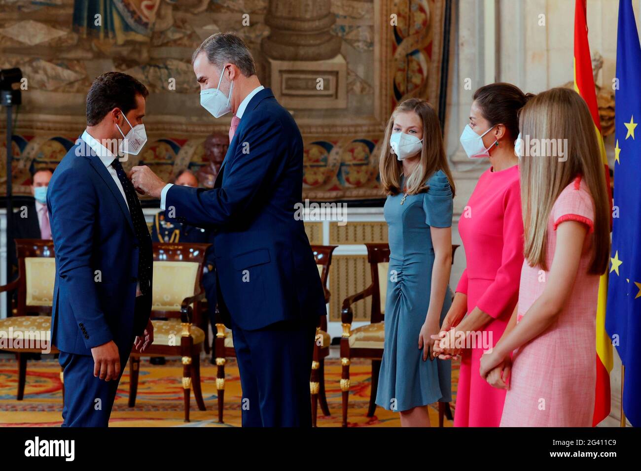 18-06-2021 Merit Princess Leonor, King Felipe and Queen Letizia and ...