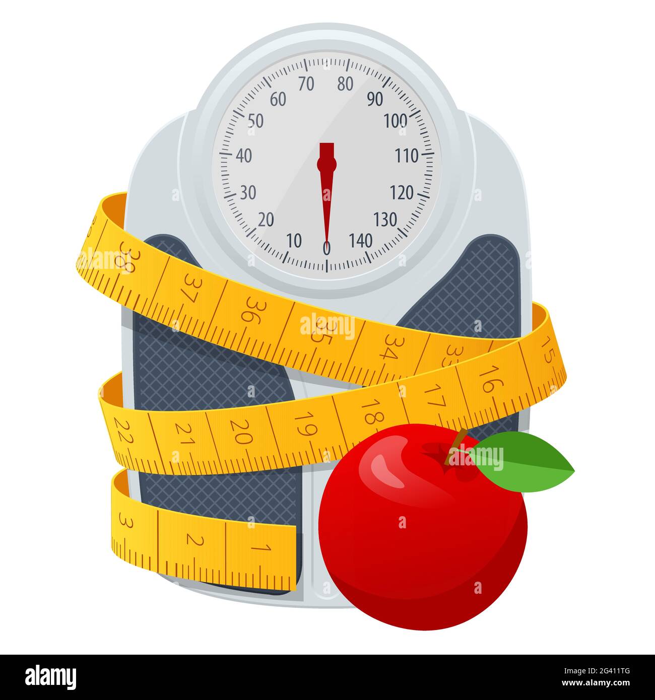 Scale isolated feet Stock Vector Images - Alamy