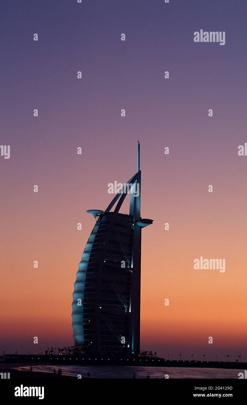 EMIRATES (UNITED ARAB EMIRATES) DUBAI. BURJ AL ARAB TOWER, (321M) ONE ...