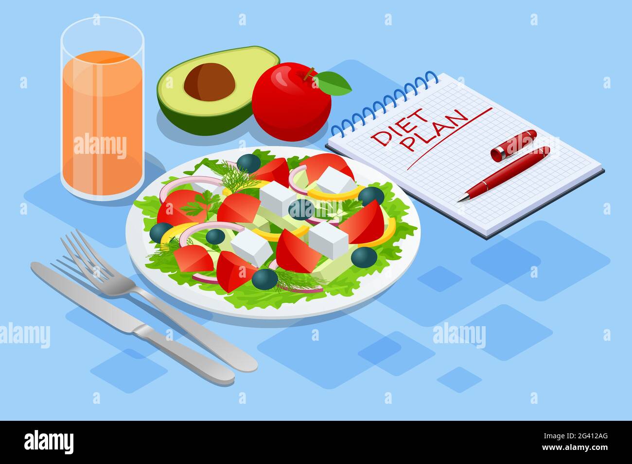 Isometric Diet programs, Diet Plan Concept. Nutrition diet, weight ...