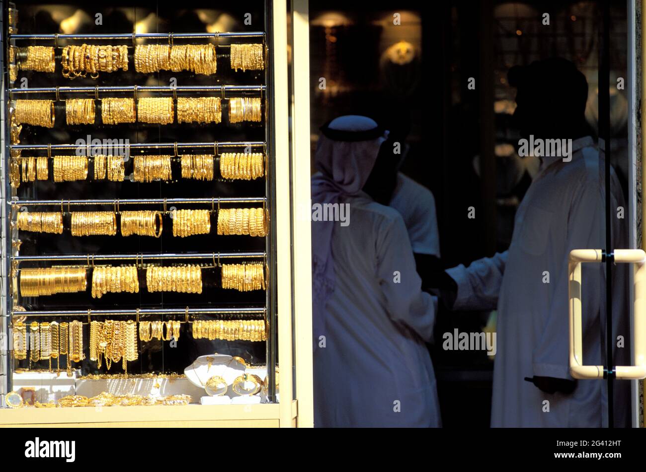 EMIRATES (UNITED ARAB EMIRATES) DUBAI. GOLD MARKET Stock Photo - Alamy