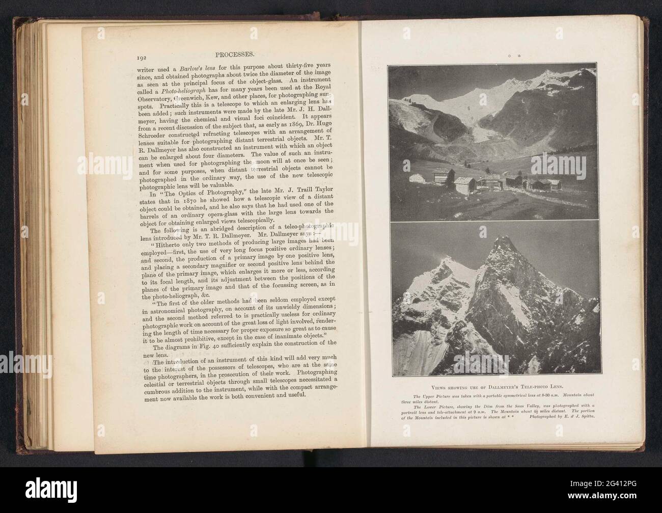 Views showing use of Dallmeyer telephoto lens Stock Photo - Alamy