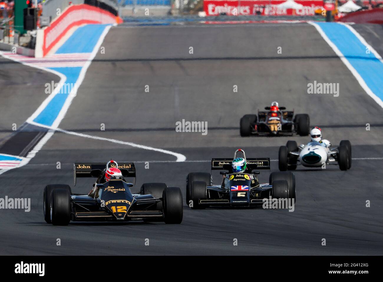 Historic F1 Cars Demonstration during the Formula 1 Emirates Grand Prix ...