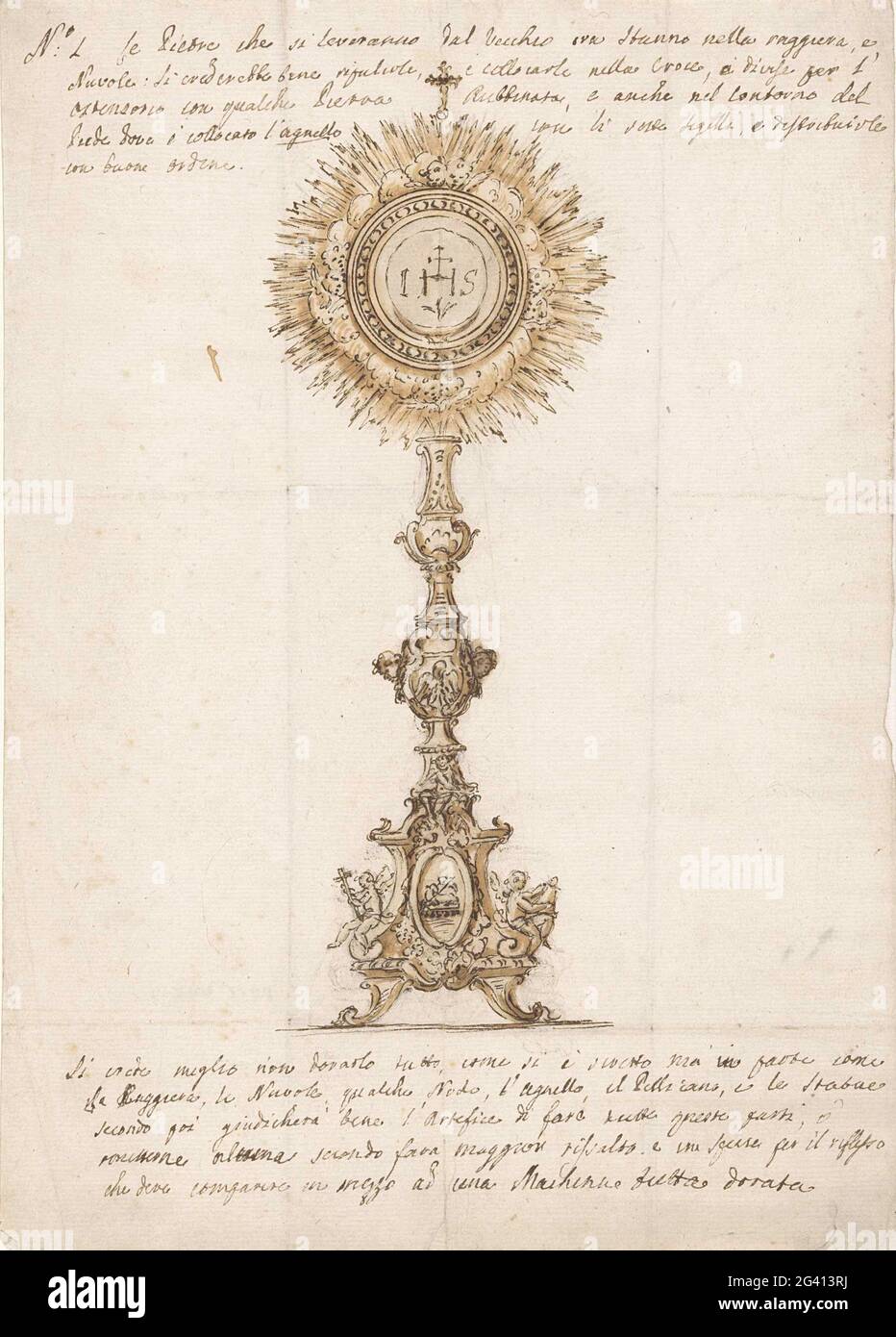 Design for a rays monograms with Monogram IHS Stock Photo - Alamy