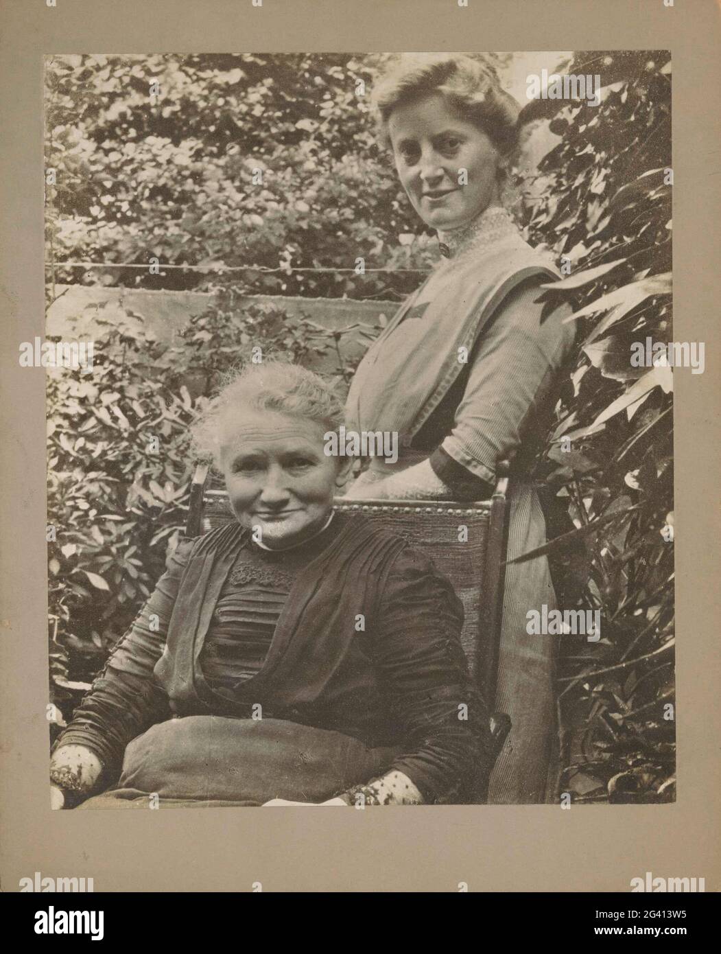 Portrait of Henriette Ronner and unknown woman; Henriette Ronner in ...