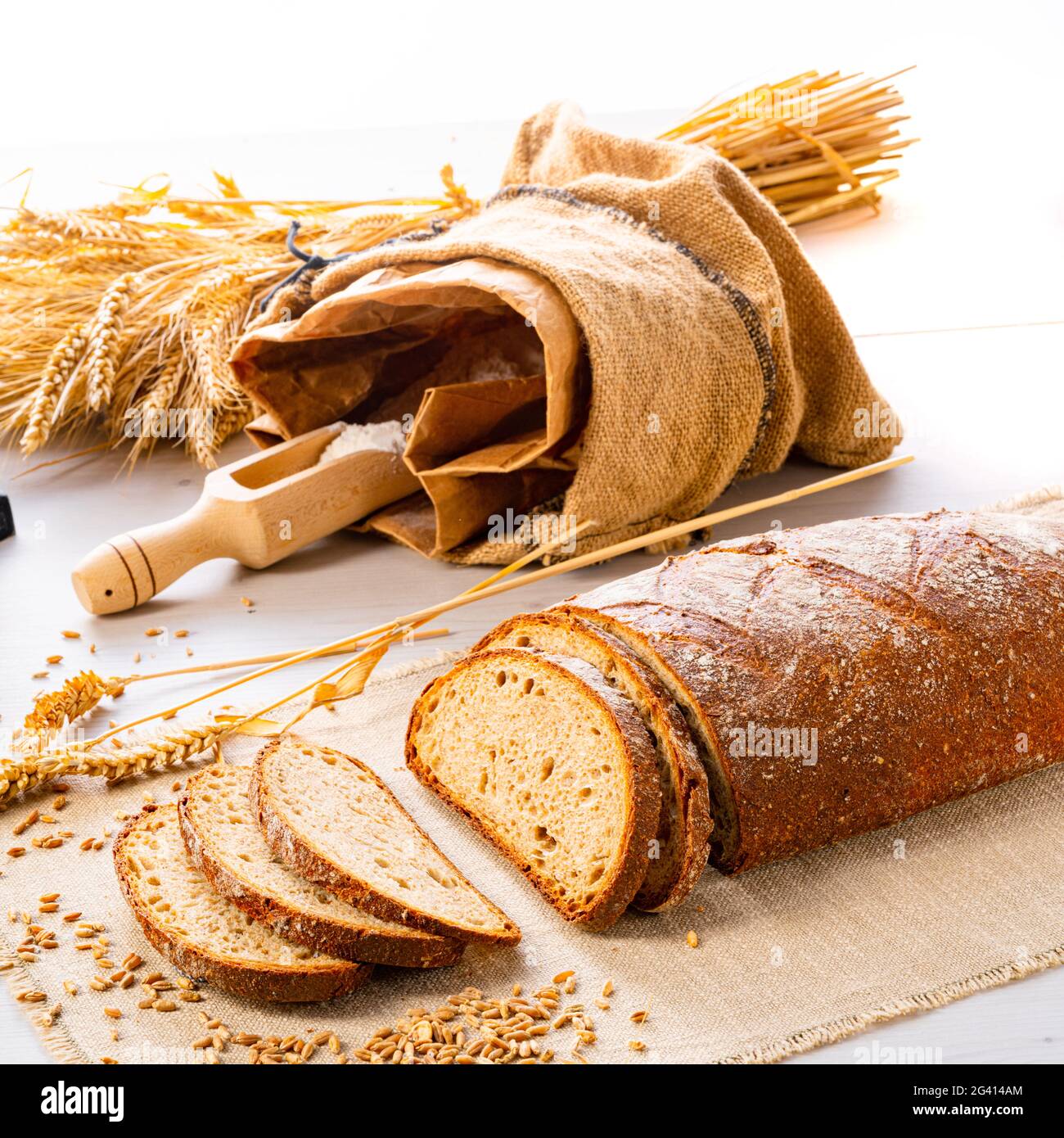 Delicious mixed rye bread, also called gray bread Stock Photo - Alamy