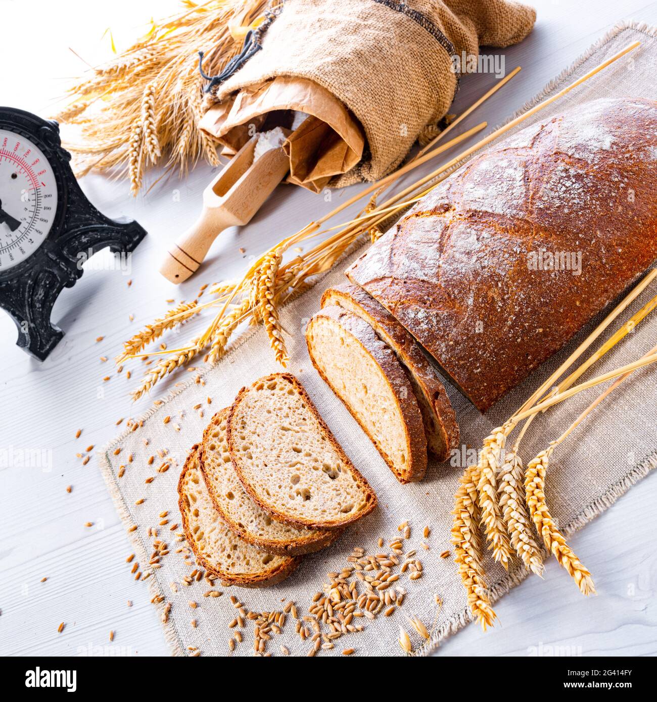 Delicious mixed rye bread, also called gray bread Stock Photo - Alamy
