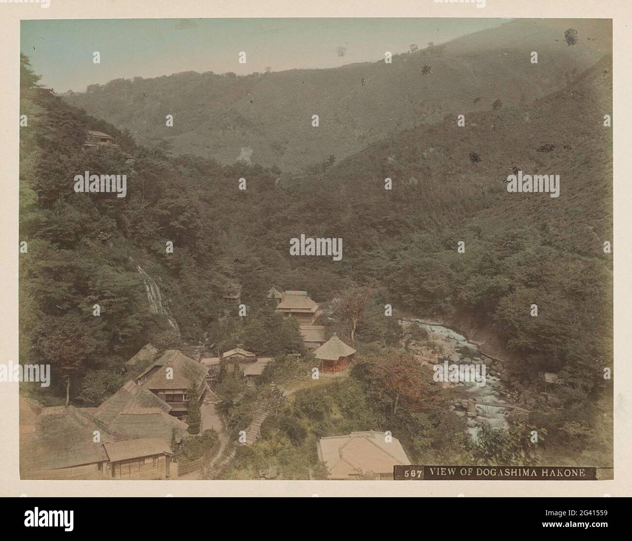 View of the Dogashima village at Hakone; View of Dogashima Hakone. Part ...