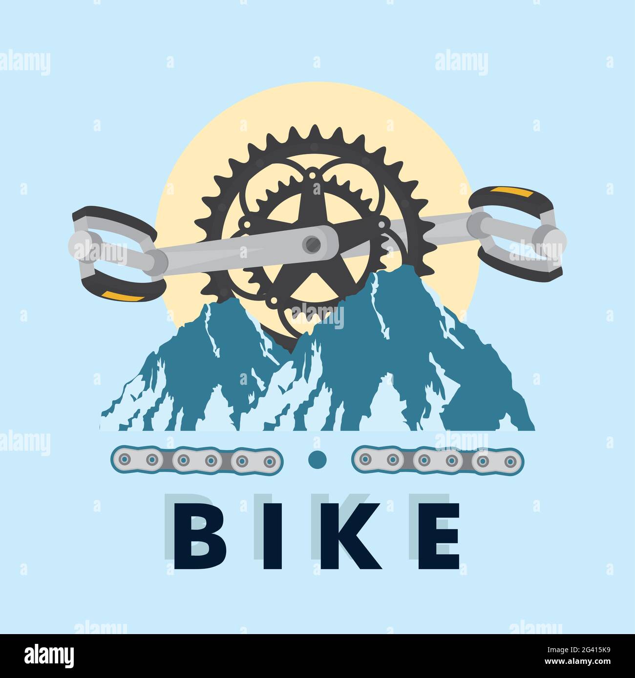 Cycle with pedals Stock Vector Images - Alamy