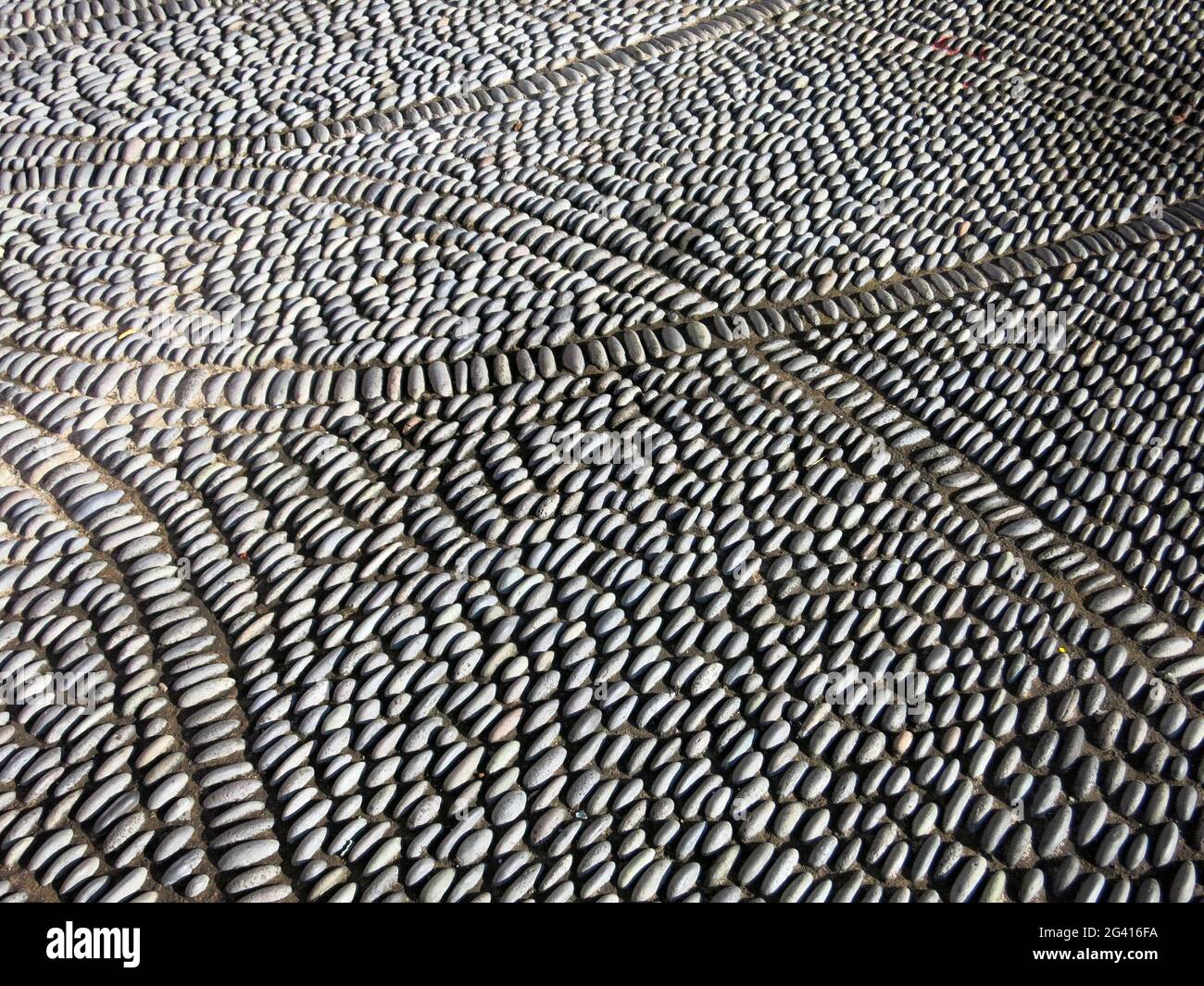 Pebble Pavement, Santa Cruz de La Palma,.jpg Stock Photo - Alamy