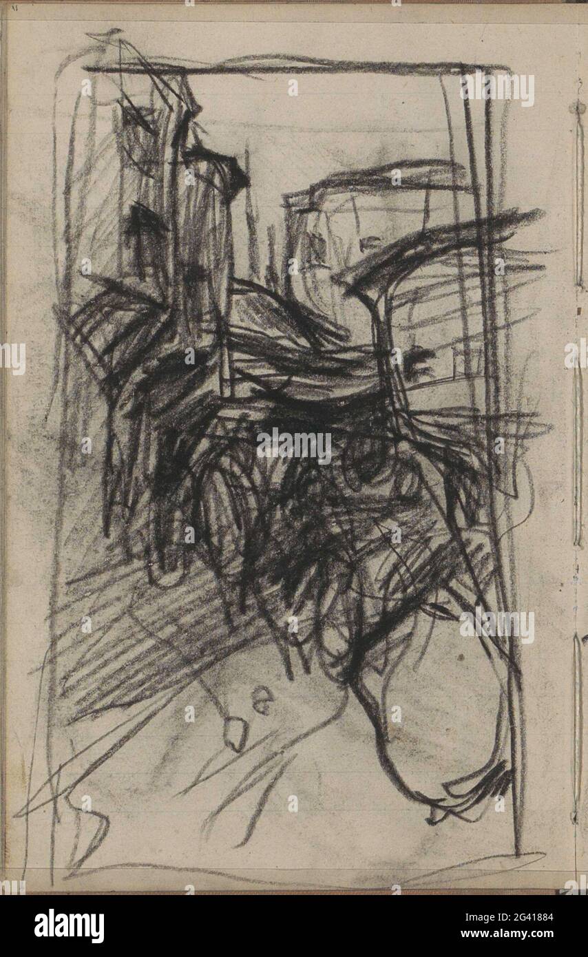 Street. Page 11 from a sketchbook with 56 sheets Stock Photo - Alamy