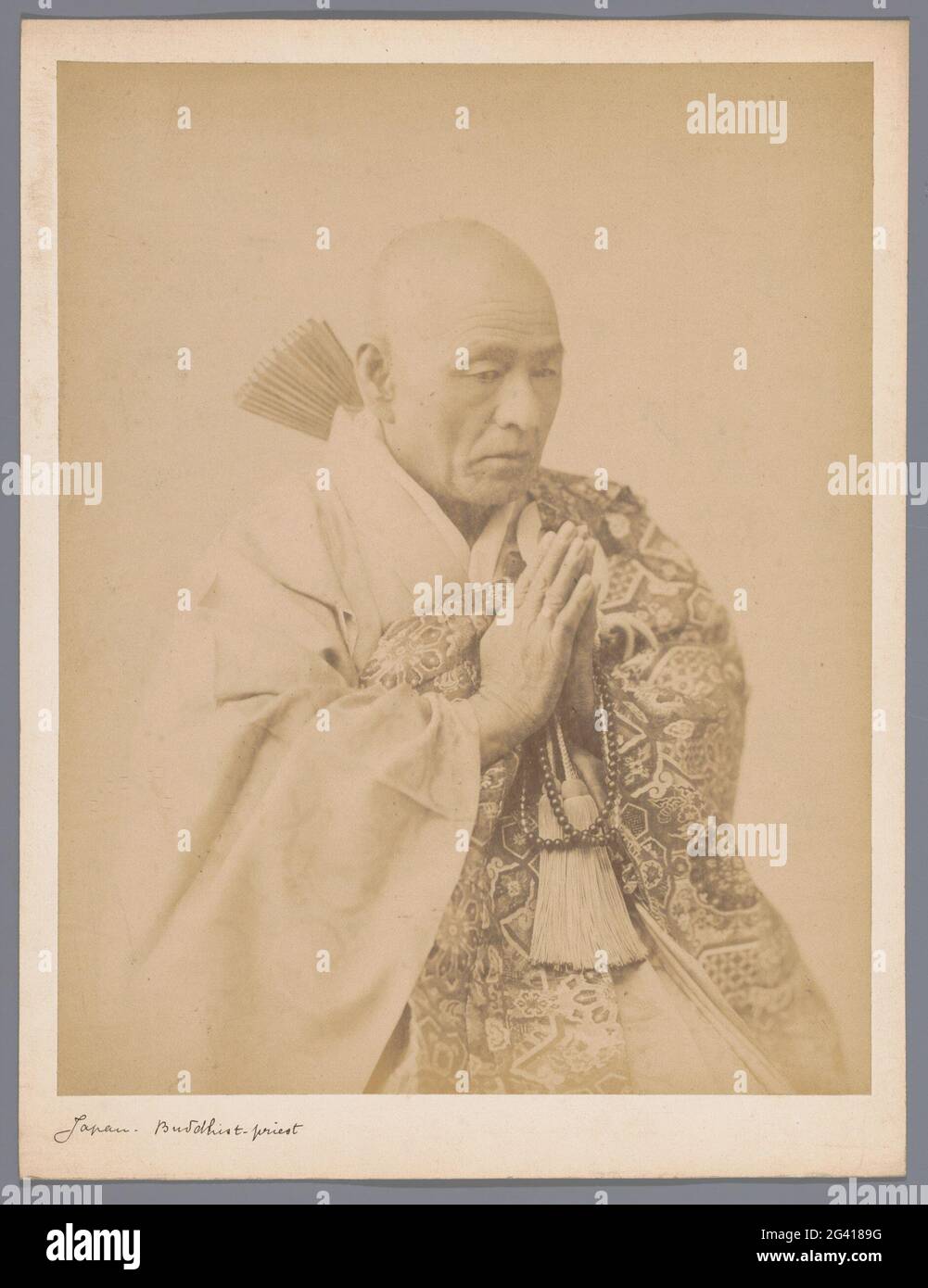 Portrait of a Buddhist priest; Japan-Buddhist-Priest Stock Photo - Alamy
