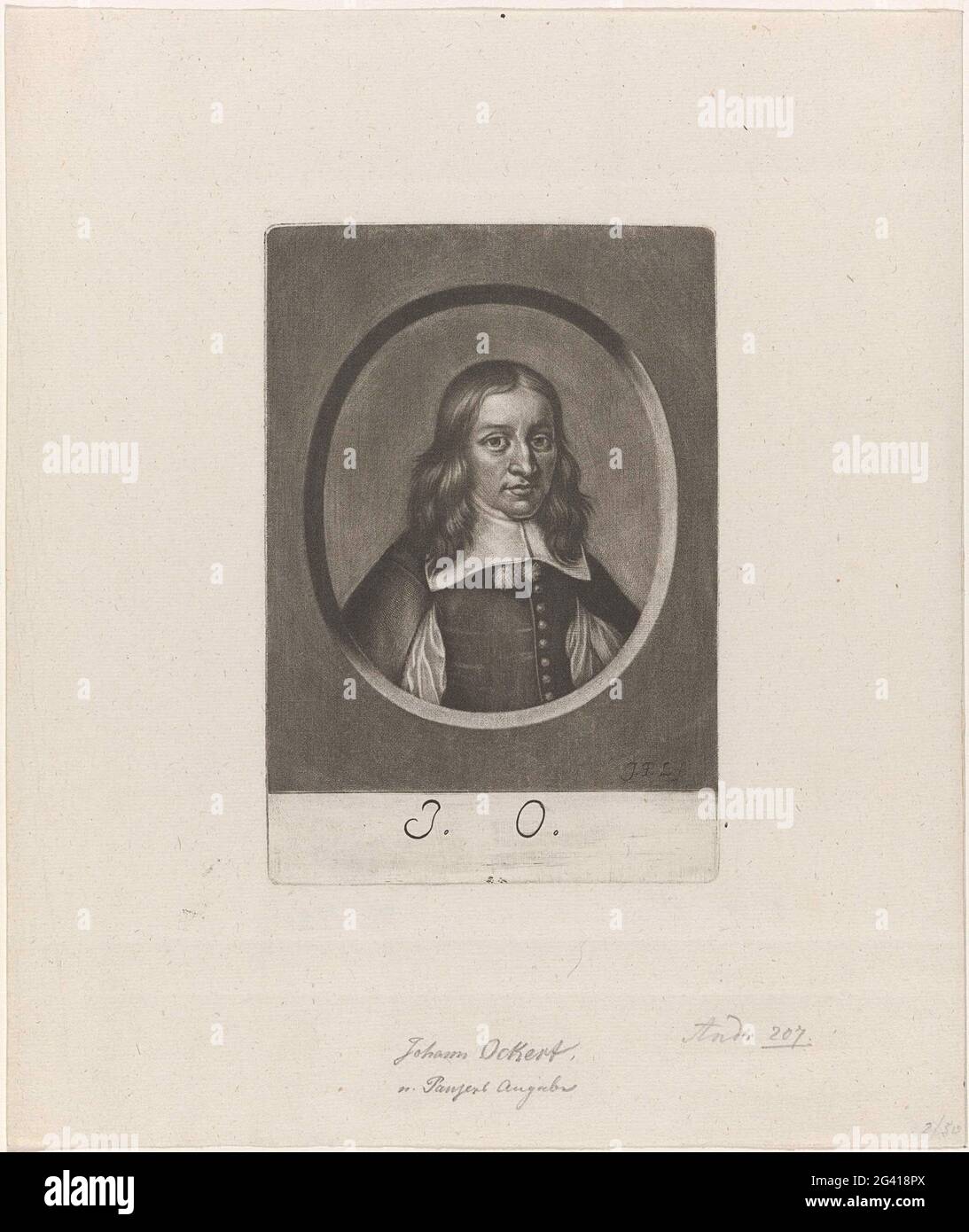 Portrait of Johann Ockert Stock Photo - Alamy