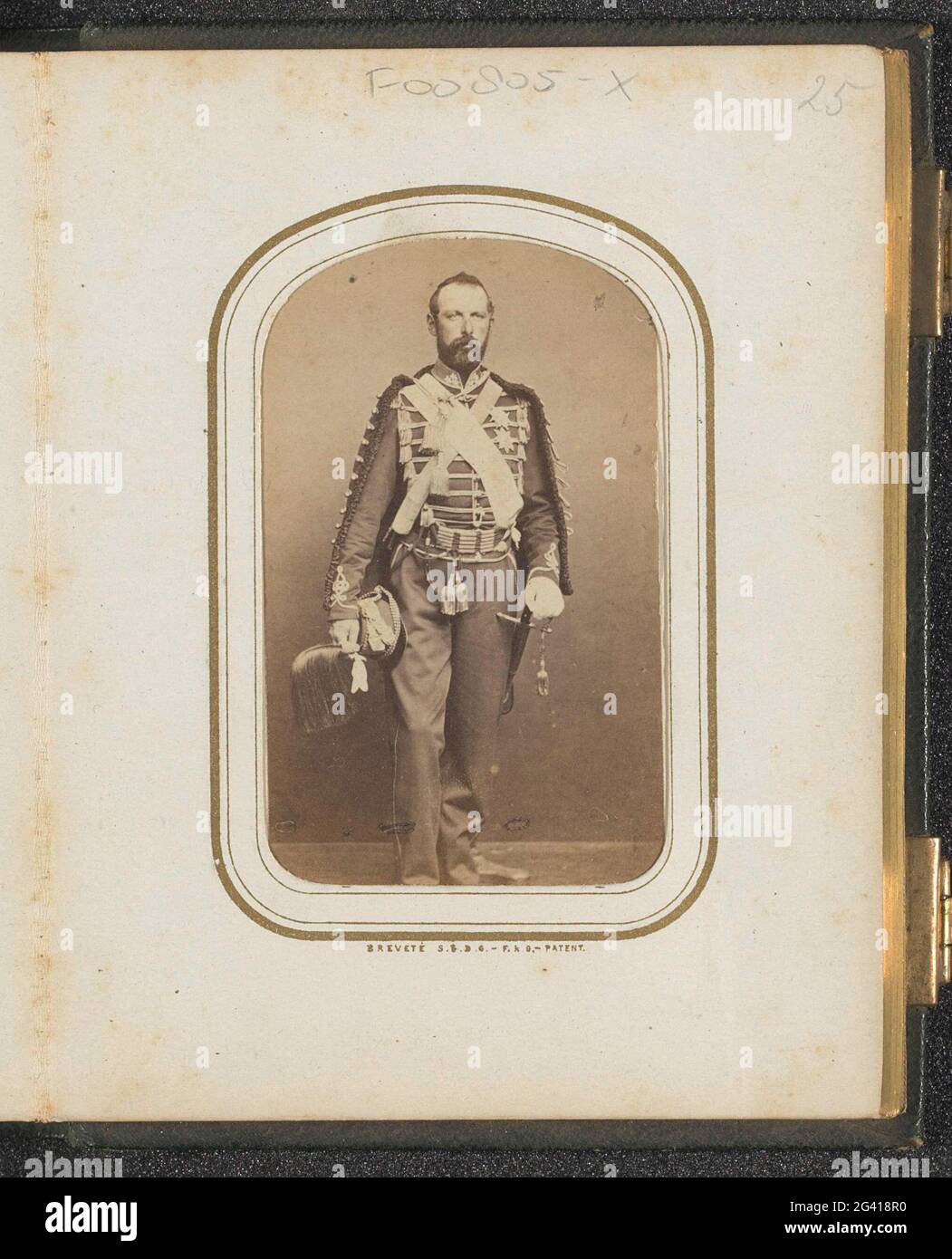 Portrait of Charles XV, king of Sweden and Norway, in military costume ...