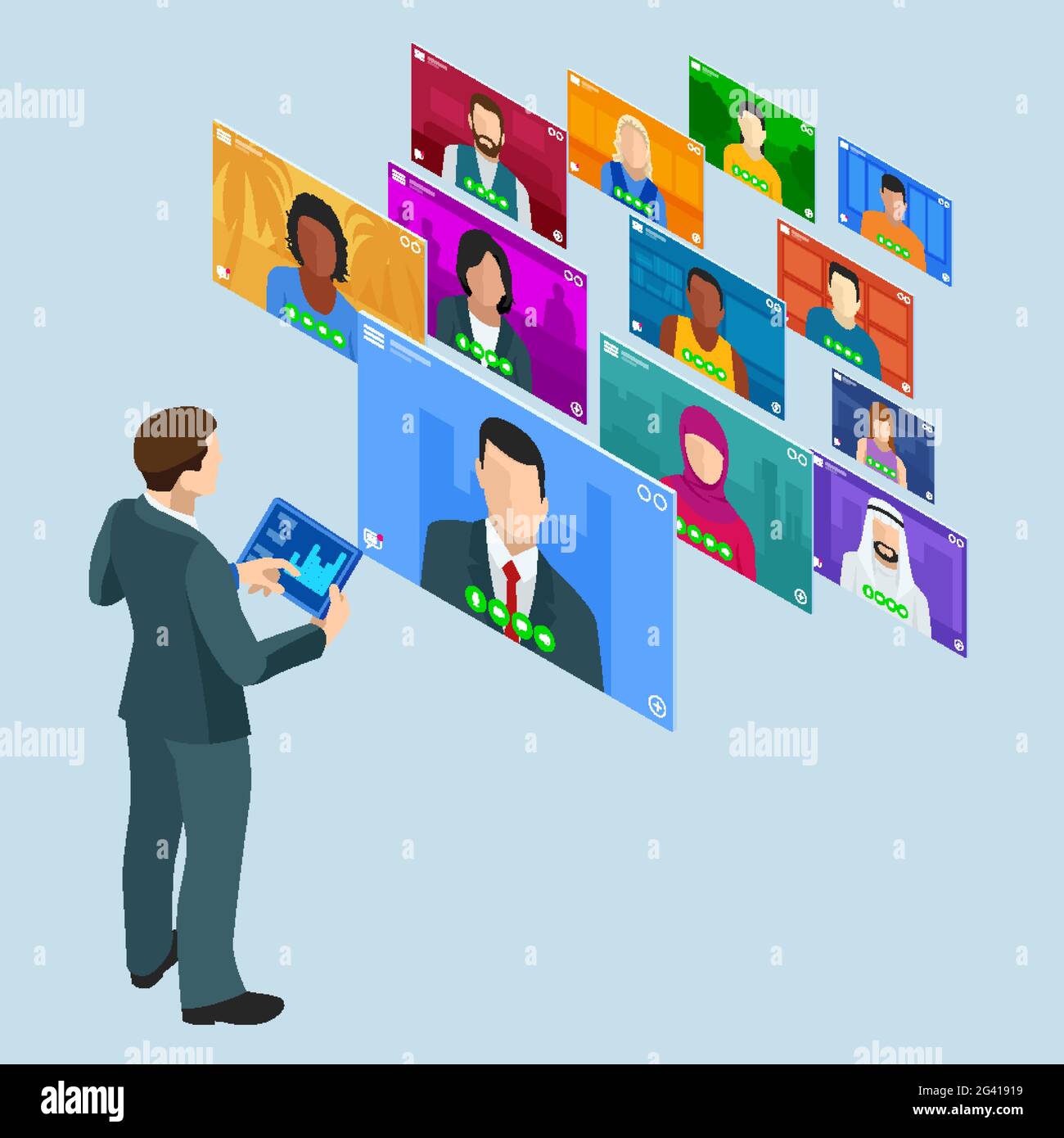 Teaching home office Stock Vector Images - Alamy