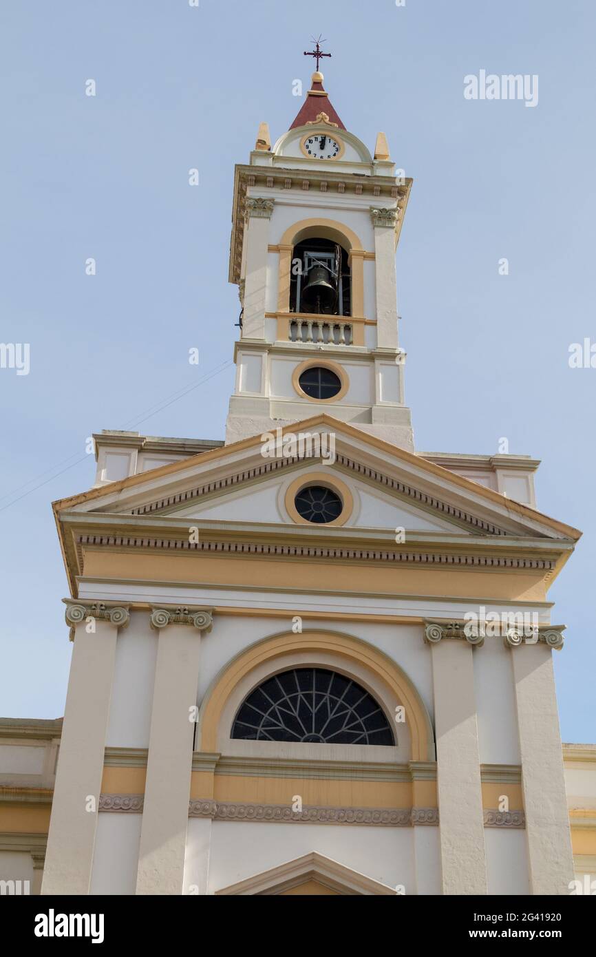Tower of a cathedral in Punta Arenas, Chile Stock Photo - Alamy