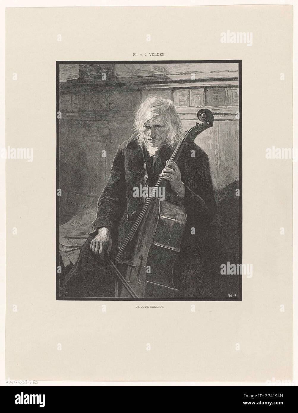 The old cellist Stock Photo - Alamy