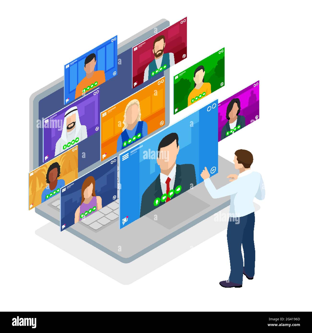 Speak multiethnic Cut Out Stock Images & Pictures - Alamy