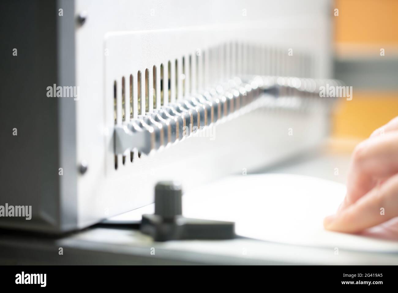 Book binding machine hi-res stock photography and images - Alamy
