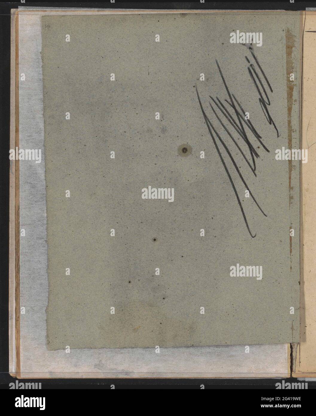 Study. Page 40 from a sketchbook with 29 sheets Stock Photo - Alamy