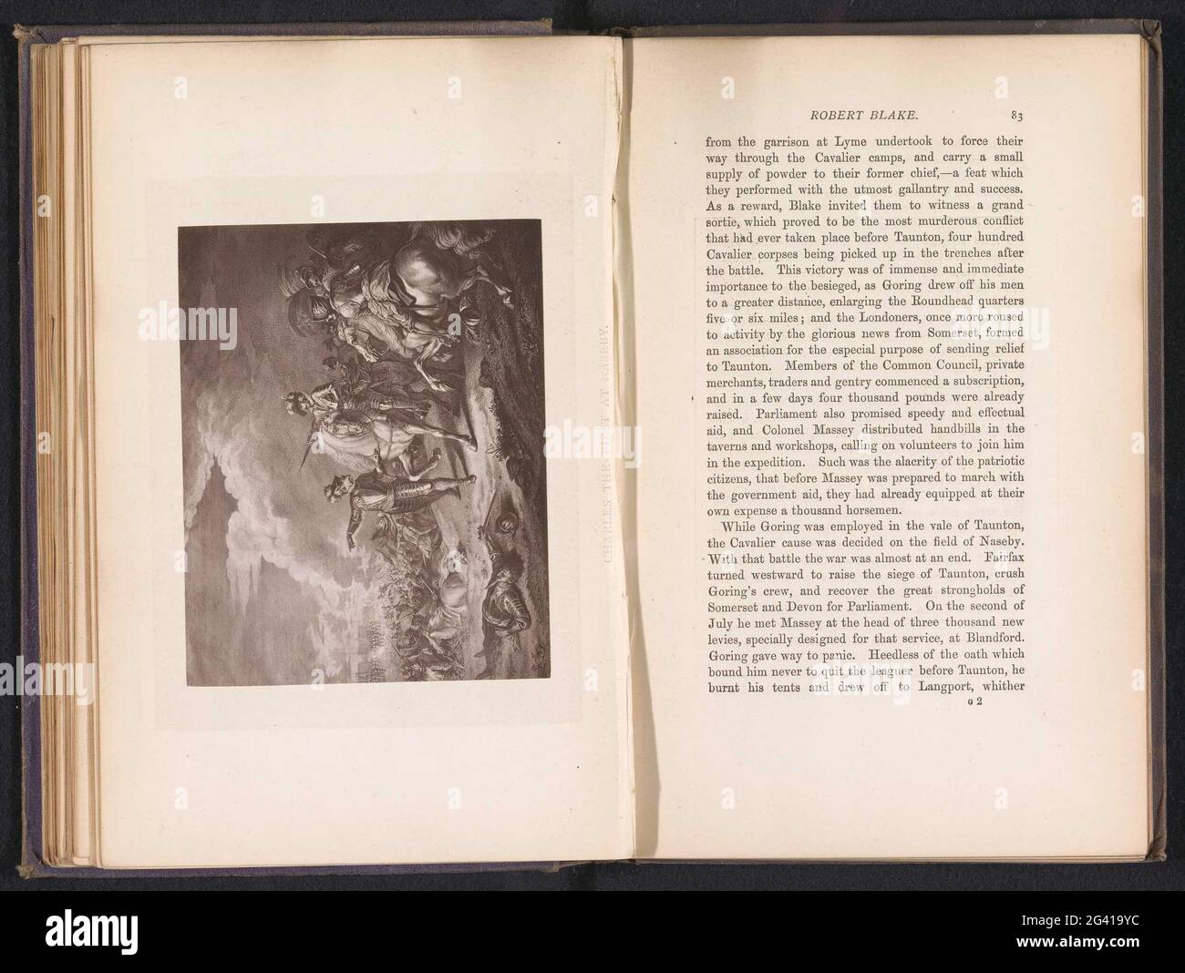 Charles the first at Naseby Stock Photo - Alamy