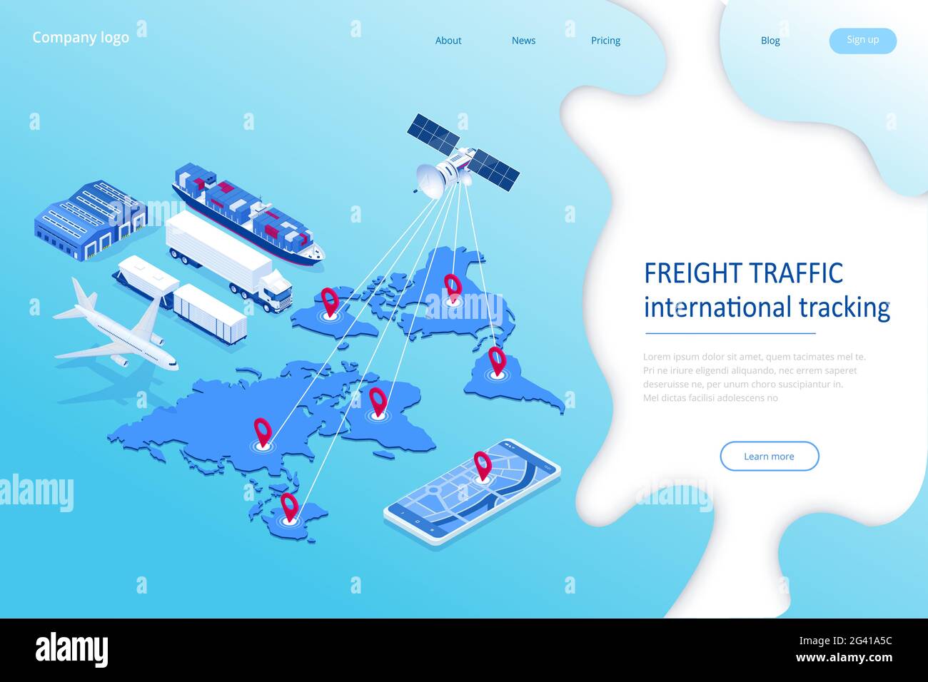 Freight terminal infographic hi-res stock photography and images - Alamy