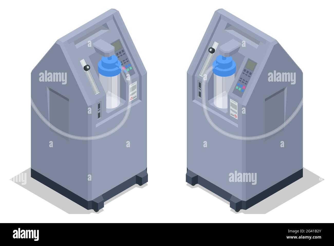 Isometric Home Medical Oxygen Concentrator. Medical oxygen ...