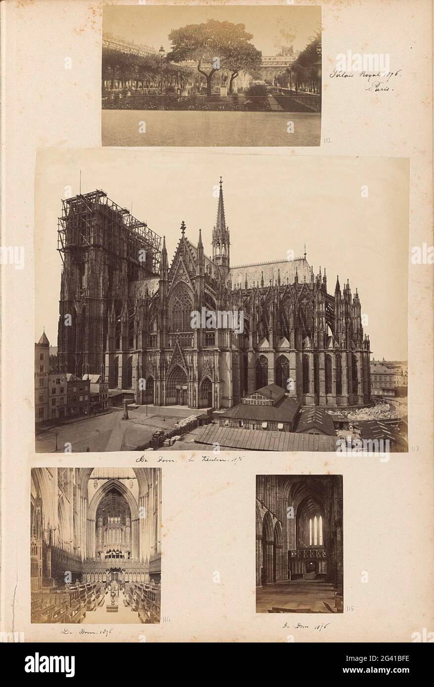 Interior of the Cologne Dom. Part of photo album by Robert Daniel ...