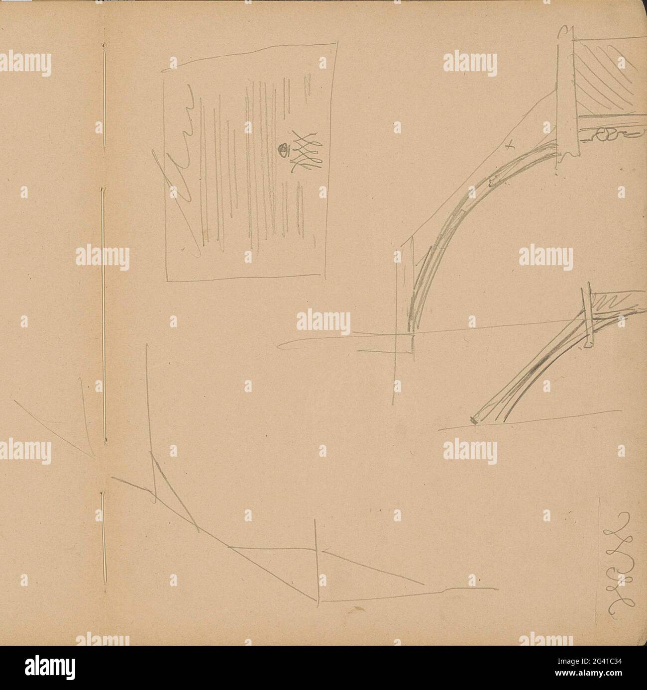 Arch structure. Leaf 26 Recto from a sketchbook with 30 sheets Stock ...