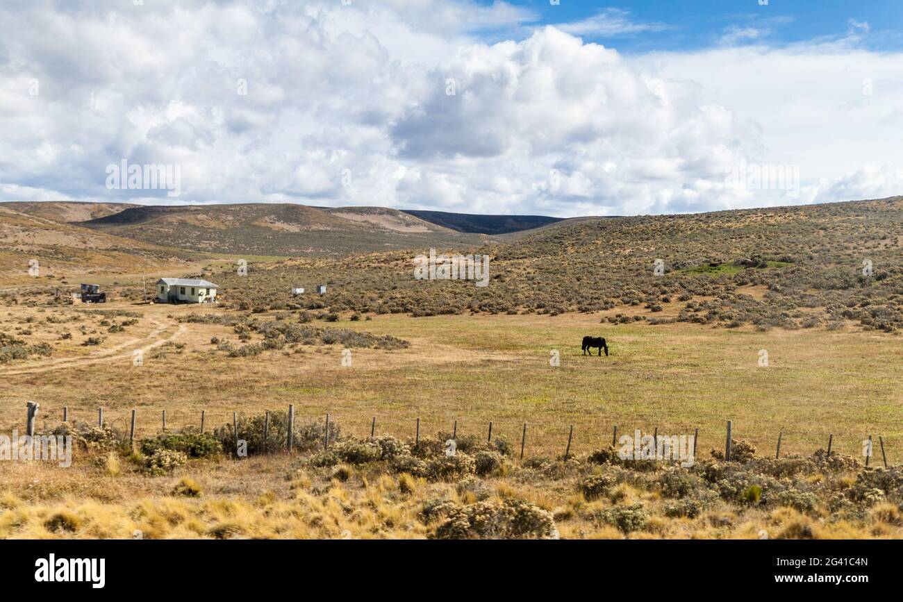 Countryside of Tierra del Fuego island, Chile Stock Photo - Alamy