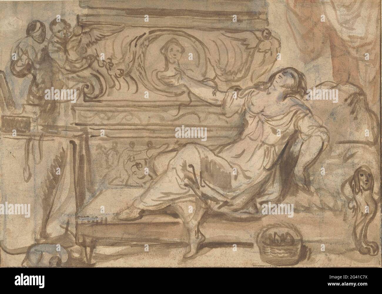 The death of Cleopatra Stock Photo - Alamy