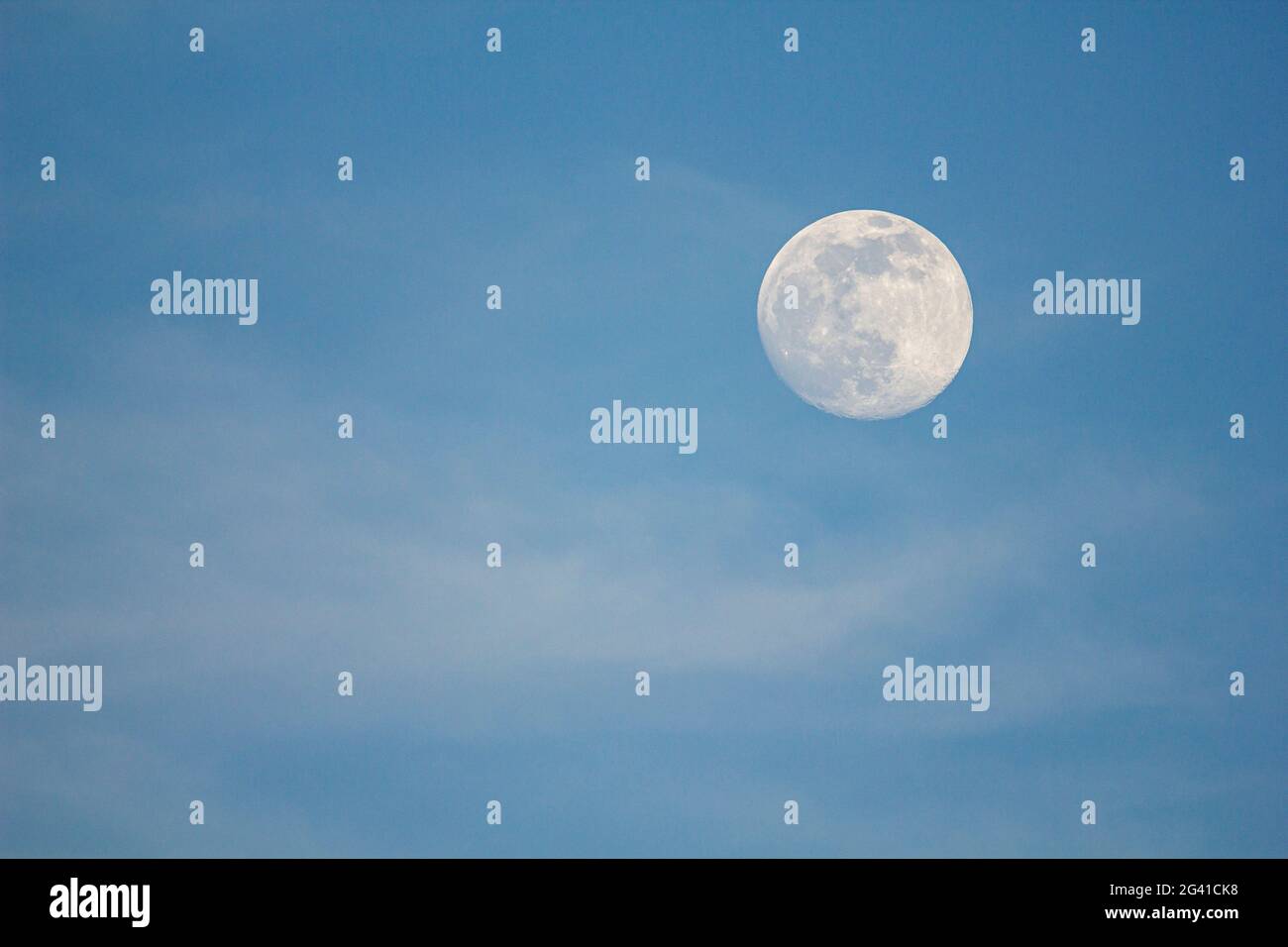 Moon in afternoon hi-res stock photography and images - Alamy