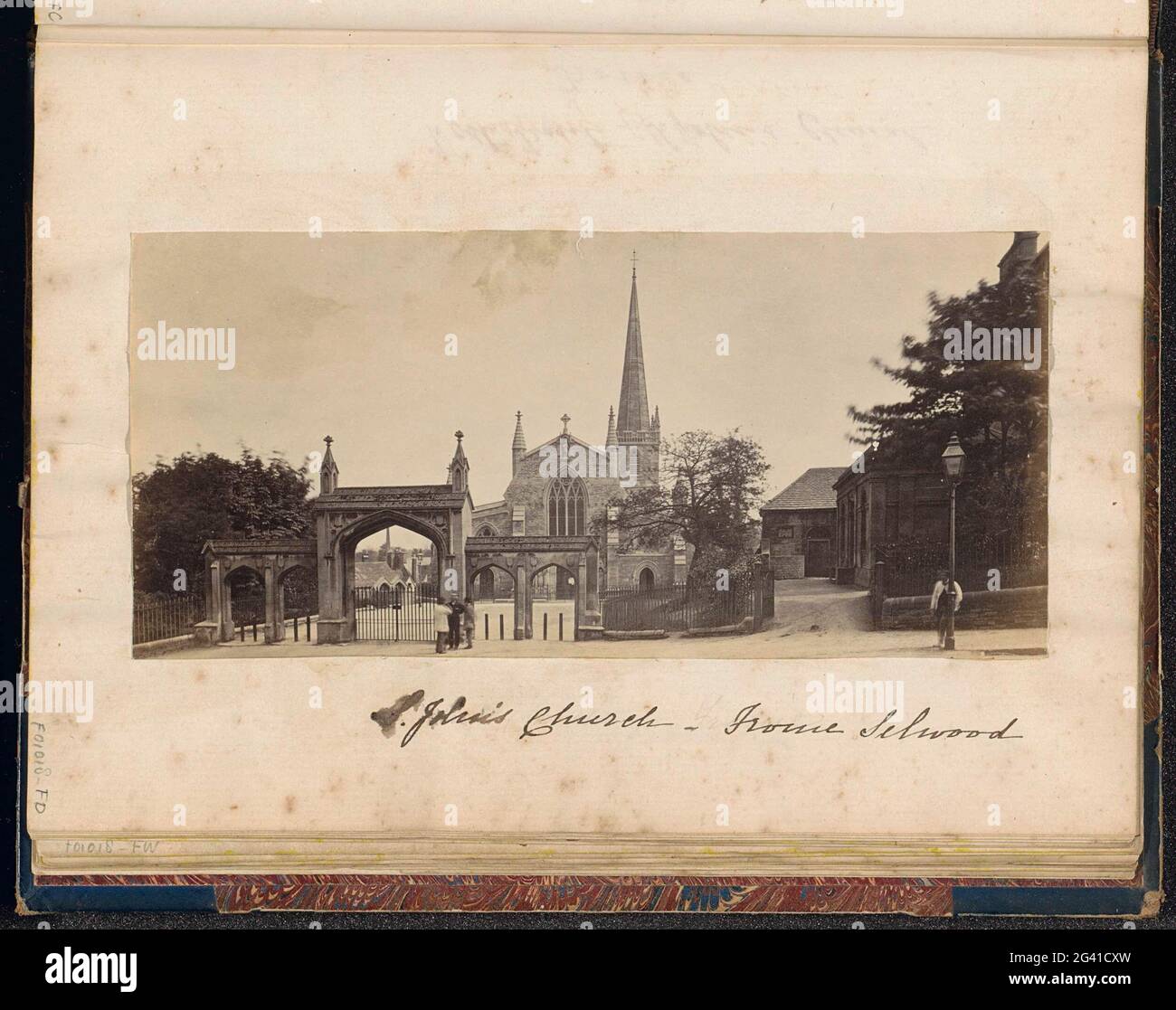 West side and gate of the John the Doperkerk in from; St. John's Church ...