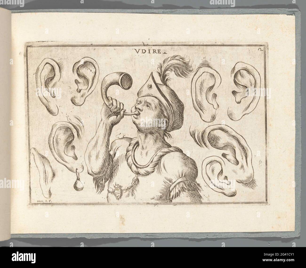 Hearing; Udire. Sense hearing. PRENT Numbered 2 in a booklet with sign ...